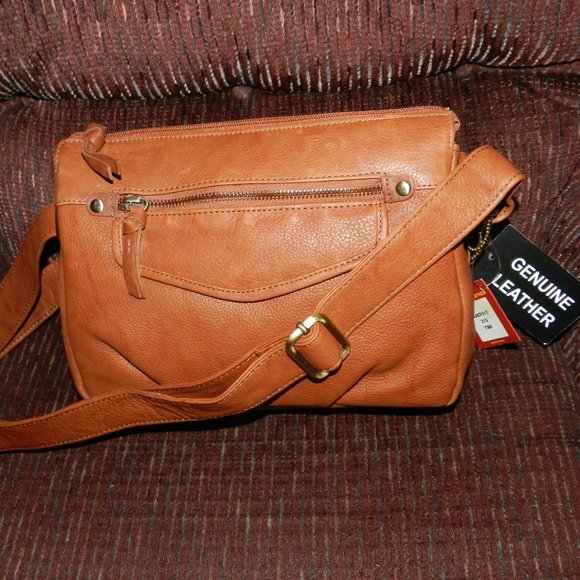 Great American Leatherworks | Bags | Great American Leatherworks Genuine Leather Double Entry ...